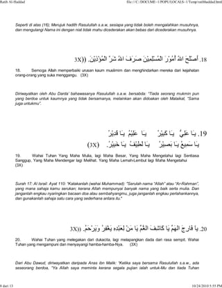 Ratib al-haddad | PDF