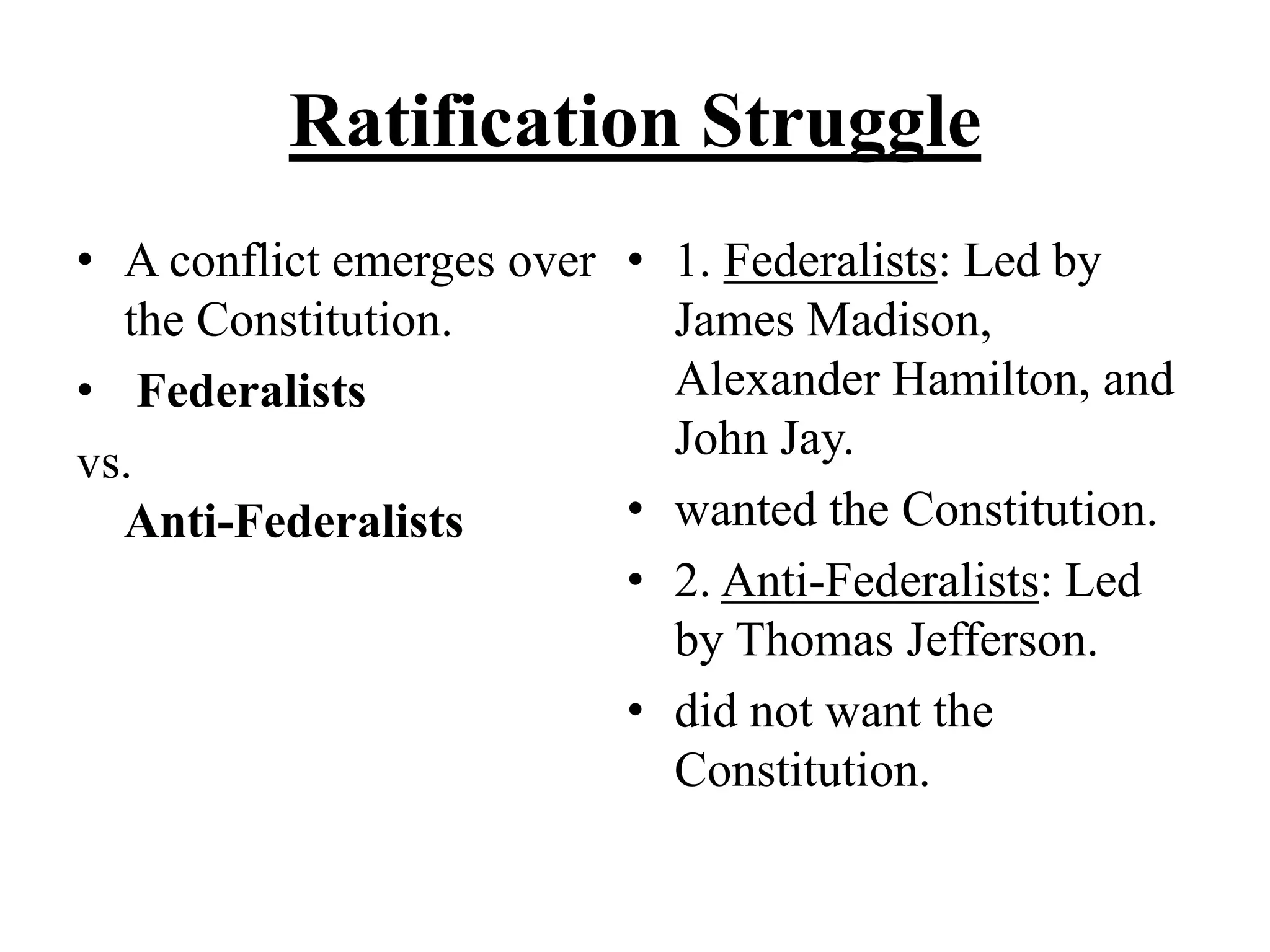 Ratification of Constitution | PPTX