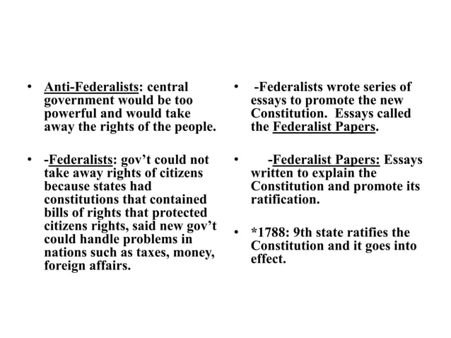 Ratification of Constitution | PPTX