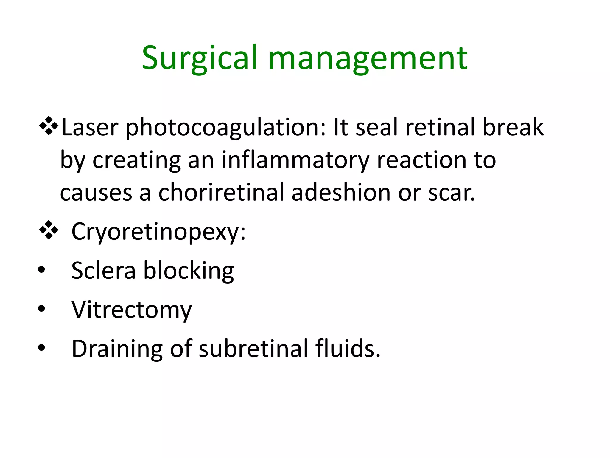 Retinal detachment | PPTX