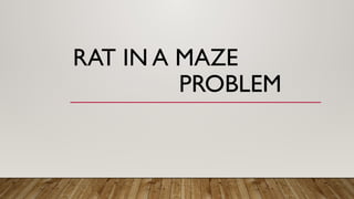 Rat_in_Maze(Dynamic programming-tabulation) | PPTX