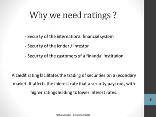 Credit Rating Agency (CRA) | PPTX