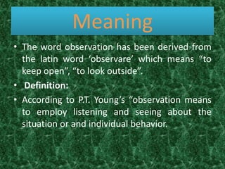 Rating and observation scale | PPTX
