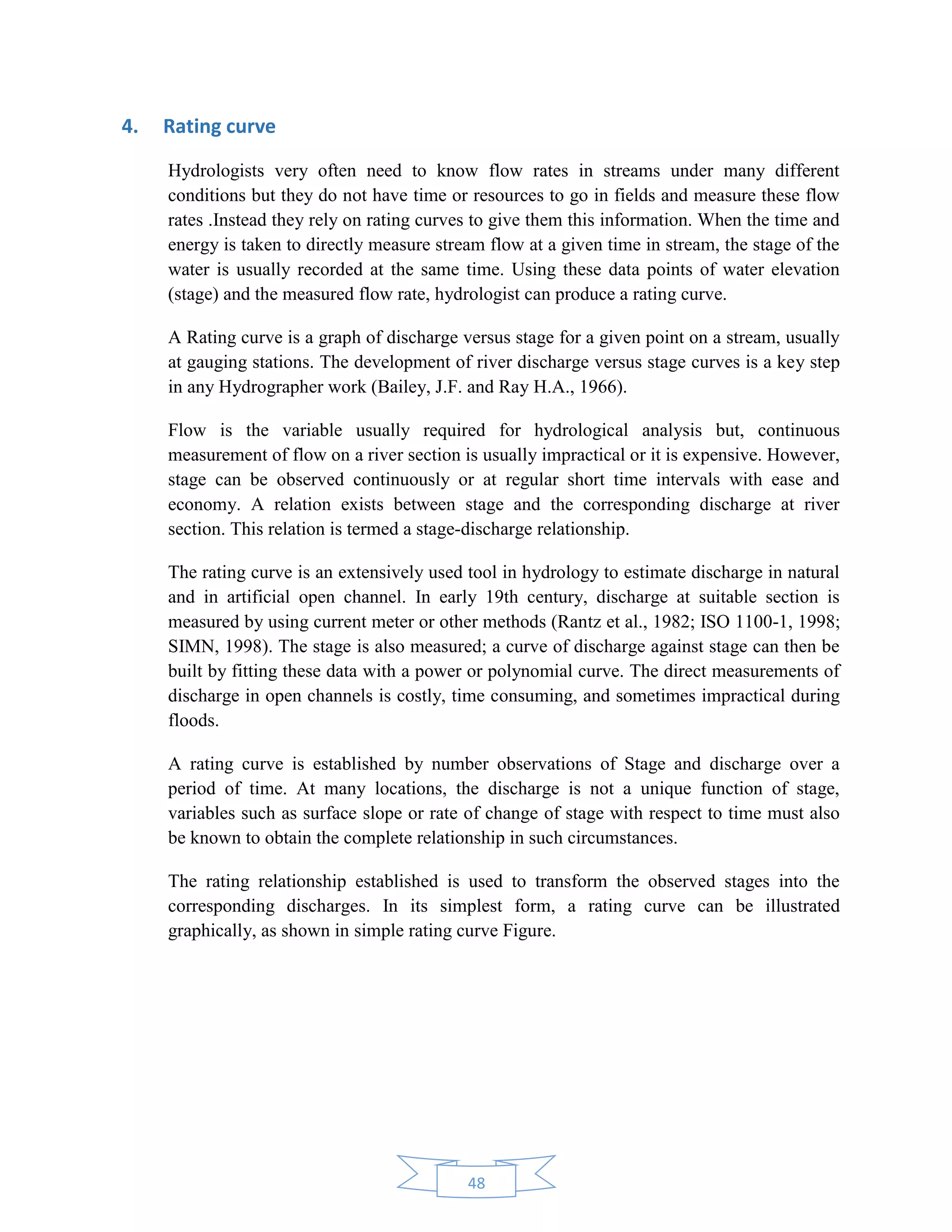 Rating curve design,practice and problems | PDF