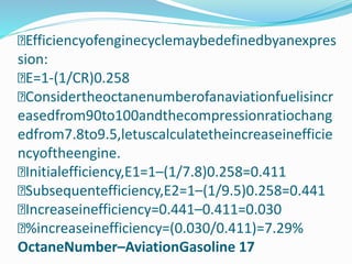 Rating of fuels Octane & Cetane number | PPTX