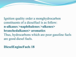 Rating of fuels Octane & Cetane number | PPTX