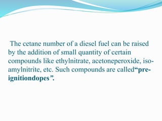 Rating of fuels Octane & Cetane number | PPTX