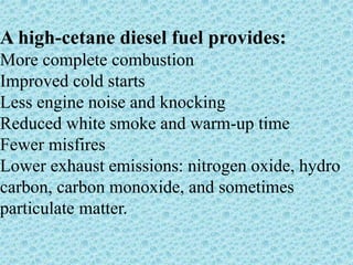 Rating of fuels Octane & Cetane number | PPTX