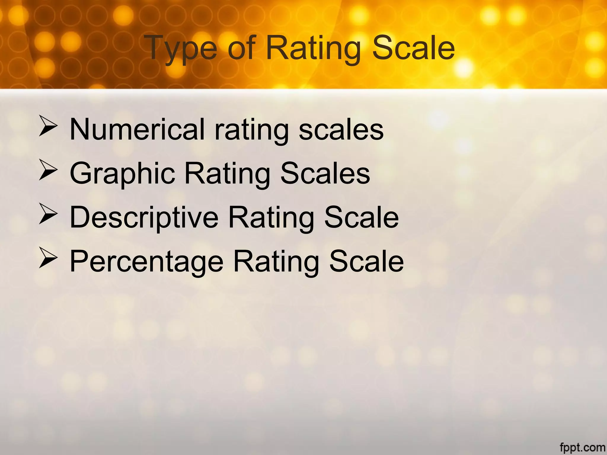 Rating scale | PPT