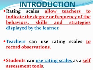 Rating scale : A Tool of Evaluation | PPTX