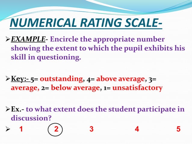 Rating scale : A Tool of Evaluation | PPTX | Education