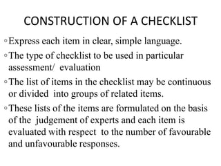 Rating Scale & Check List-ppt-Final.pptx