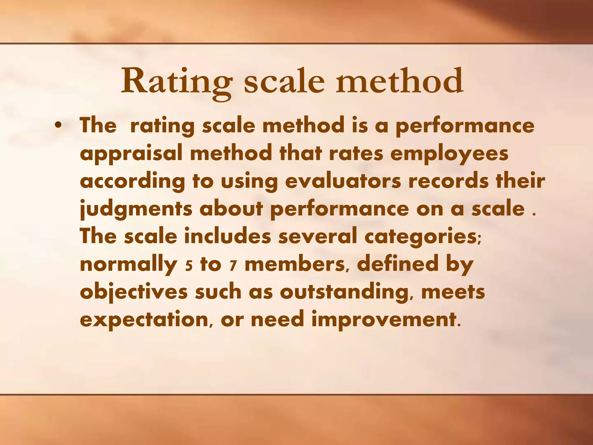 Rating scale method | PPT