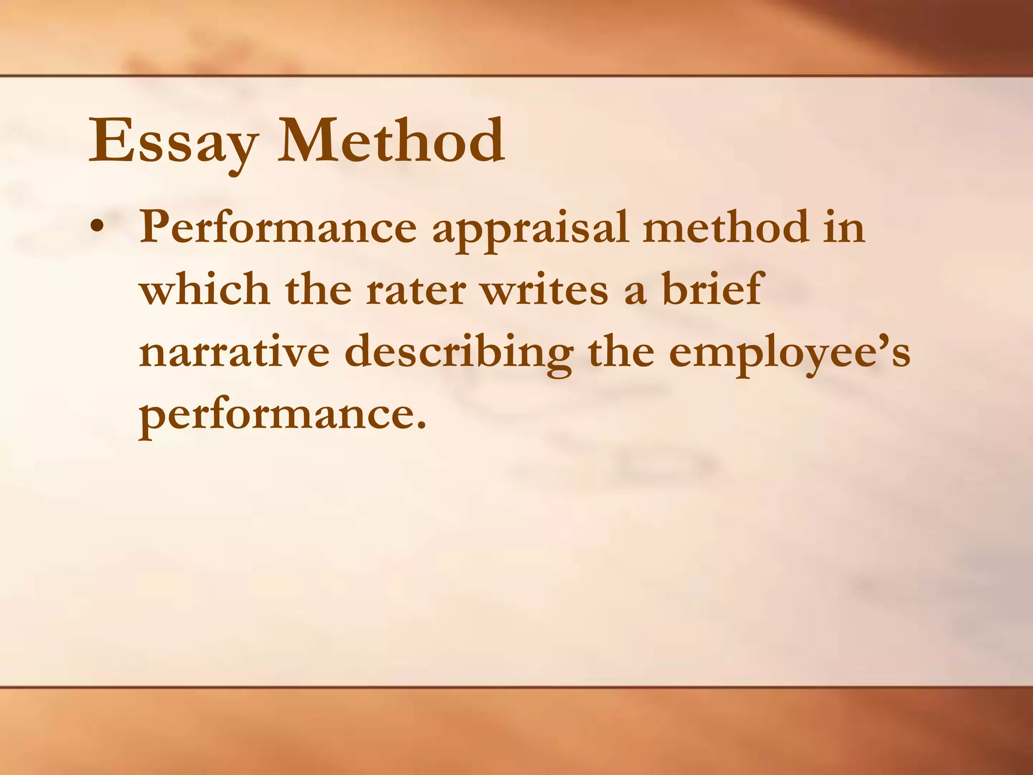 Rating scale method | PPT