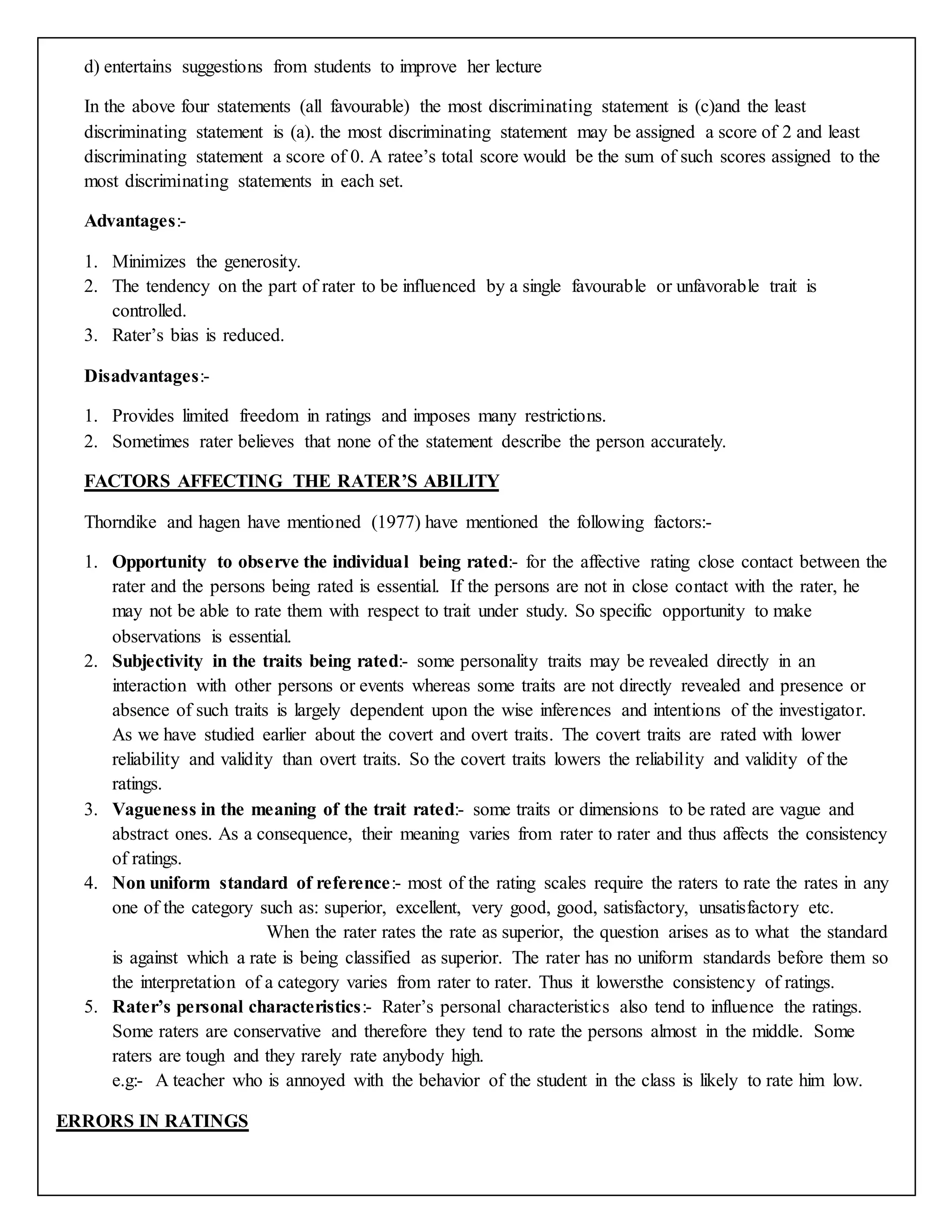 Rating scale ppt | DOCX