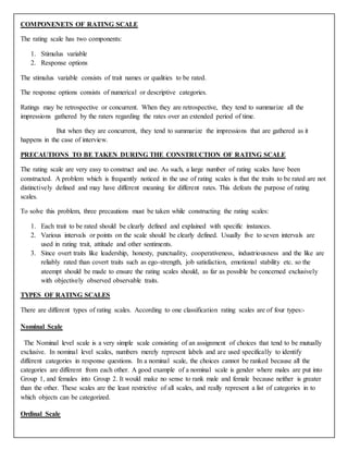 Rating scale ppt | PDF