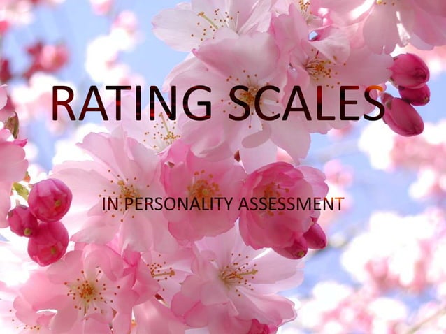 Rating scales | PPT