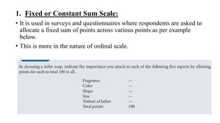 Rating Scales(e.g. Likert) and Ranking Scales | PPT