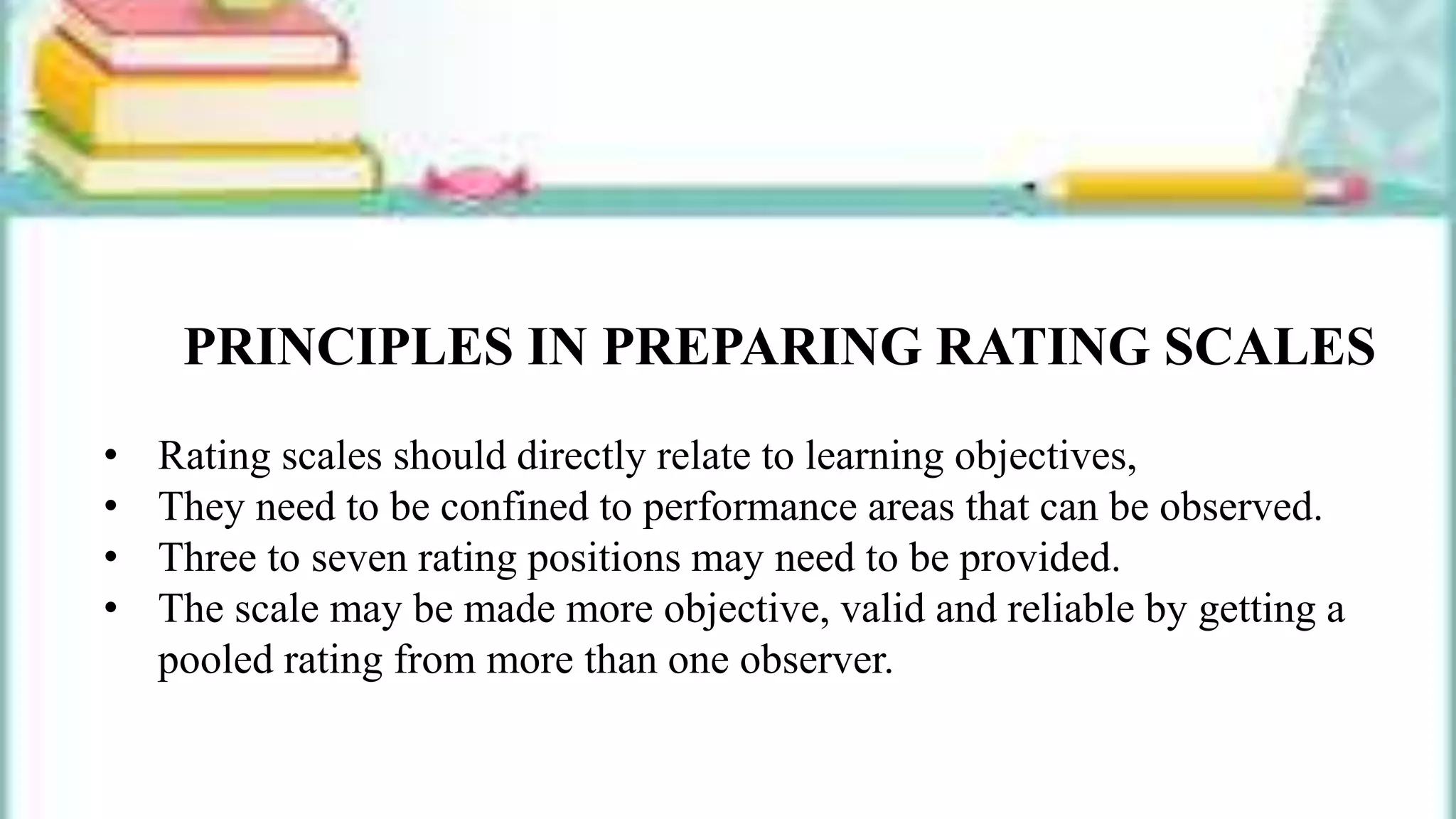 Rating scales, checklists and attitude scales | PPTX