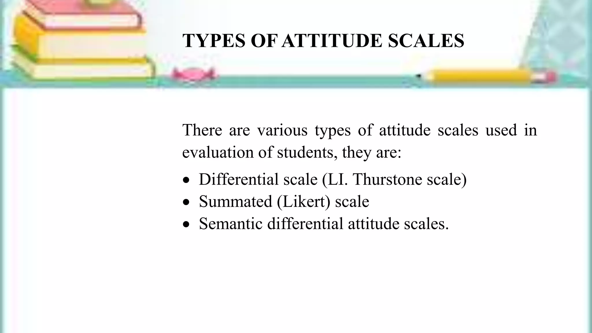 Rating scales, checklists and attitude scales | PPTX
