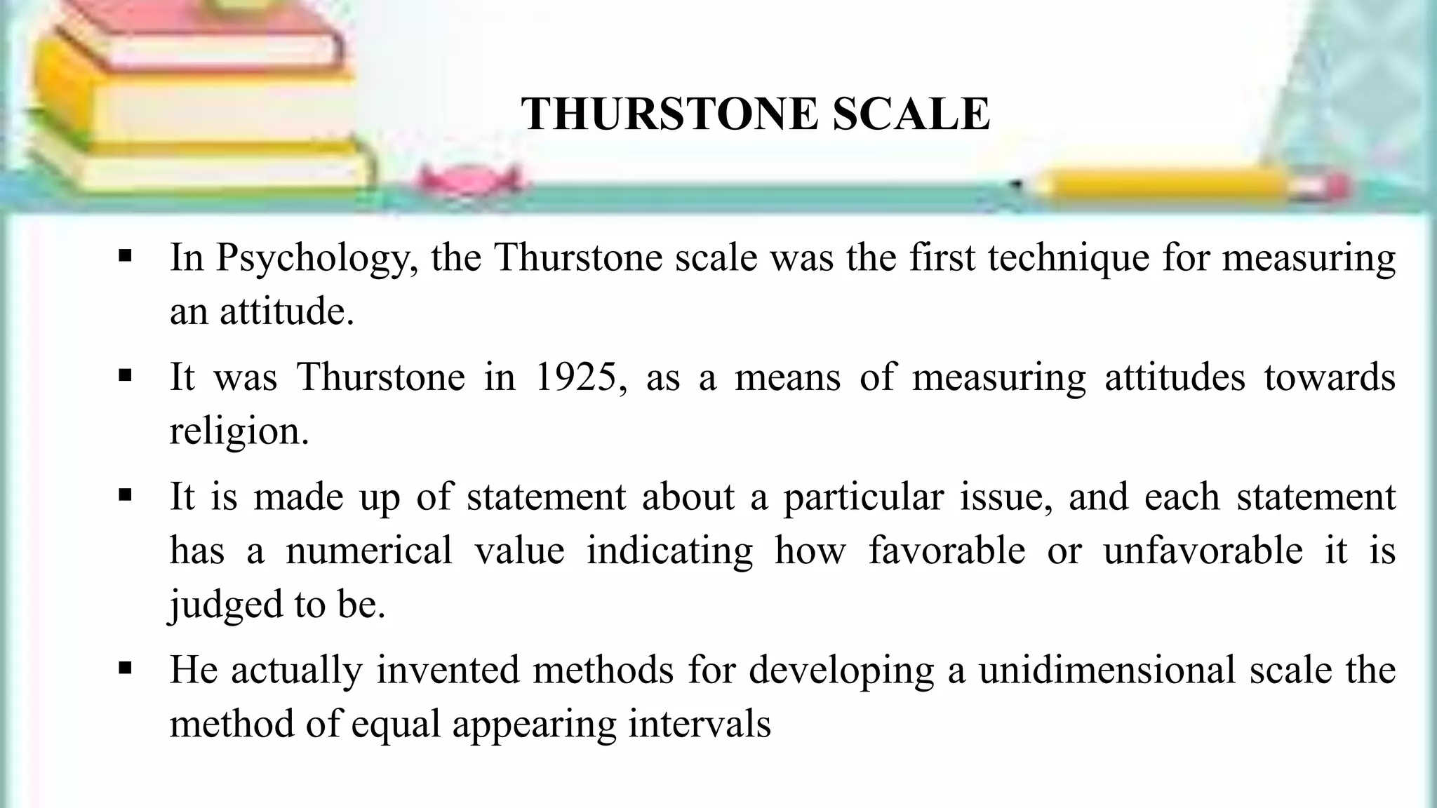 Rating scales, checklists and attitude scales | PPTX