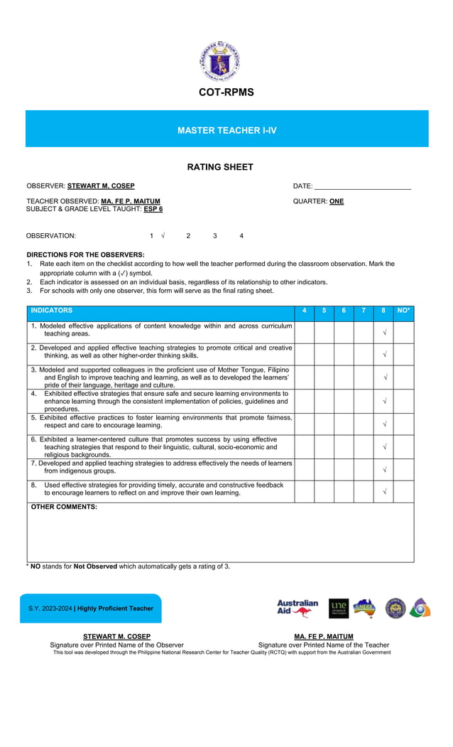RATING SHEET MT.docx