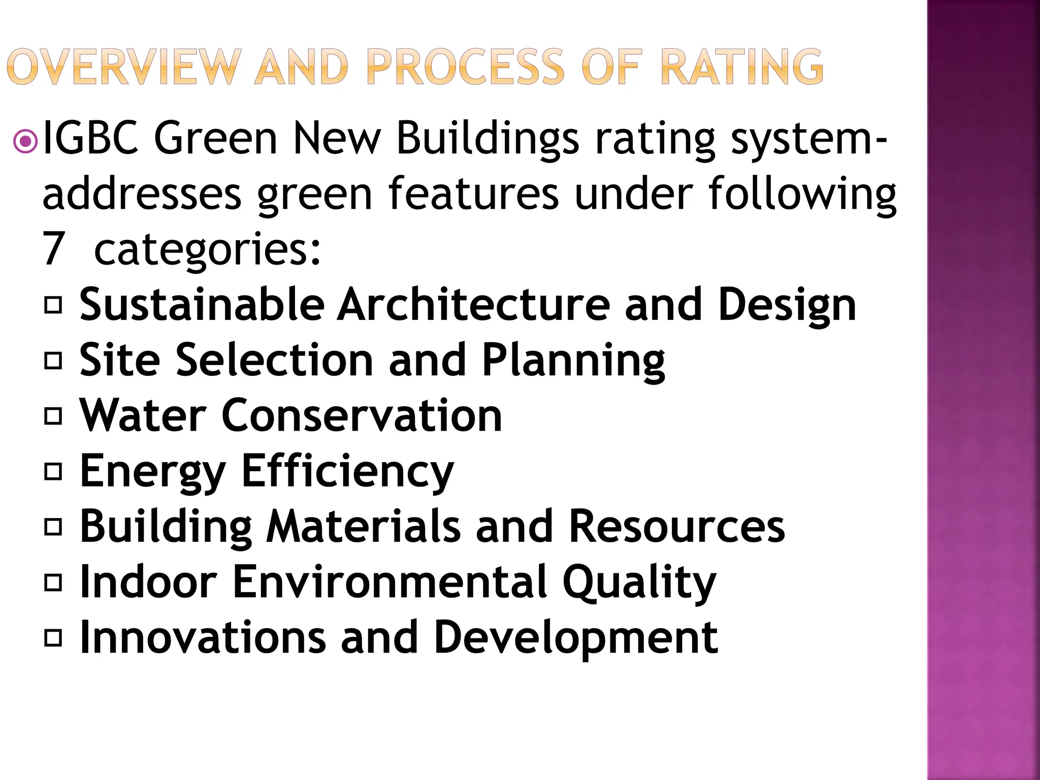 RATING SYSTEMS- IGBC, GRIHA, LEED--.pptx