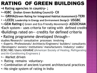 RATING SYSTEMS- IGBC, GRIHA, LEED--.pptx