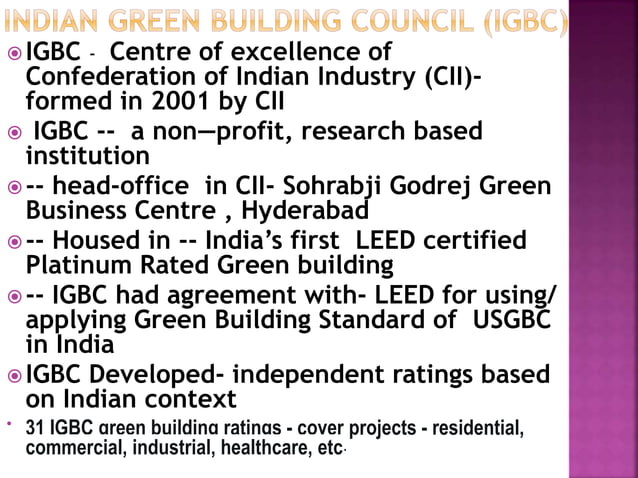RATING SYSTEMS- IGBC, GRIHA, LEED--.pptx