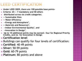 RATING SYSTEMS- IGBC, GRIHA, LEED--.pptx