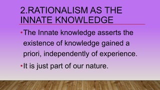 Concept of Rational in Education,importants | PPT
