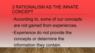 Concept of Rational in Education,importants | PPT