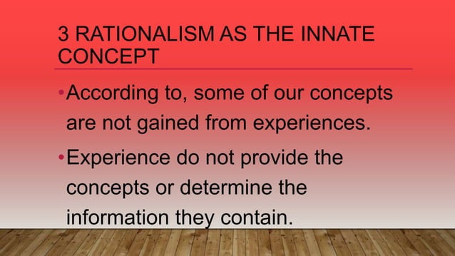 Concept of Rational in Education,importants | PPT