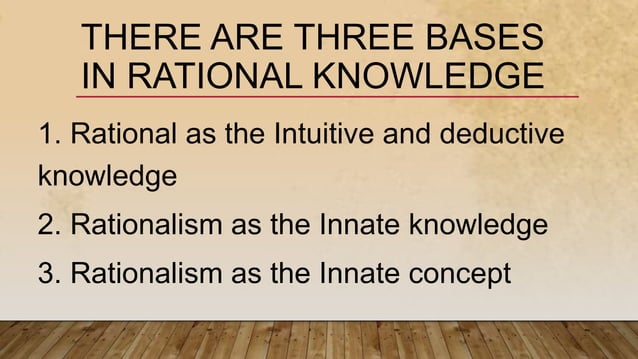 Concept of Rational in Education,importants | PPT