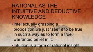 Concept of Rational in Education,importants | PPT