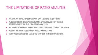 Ratio - Classification , Advantages and Limitations | PPTX