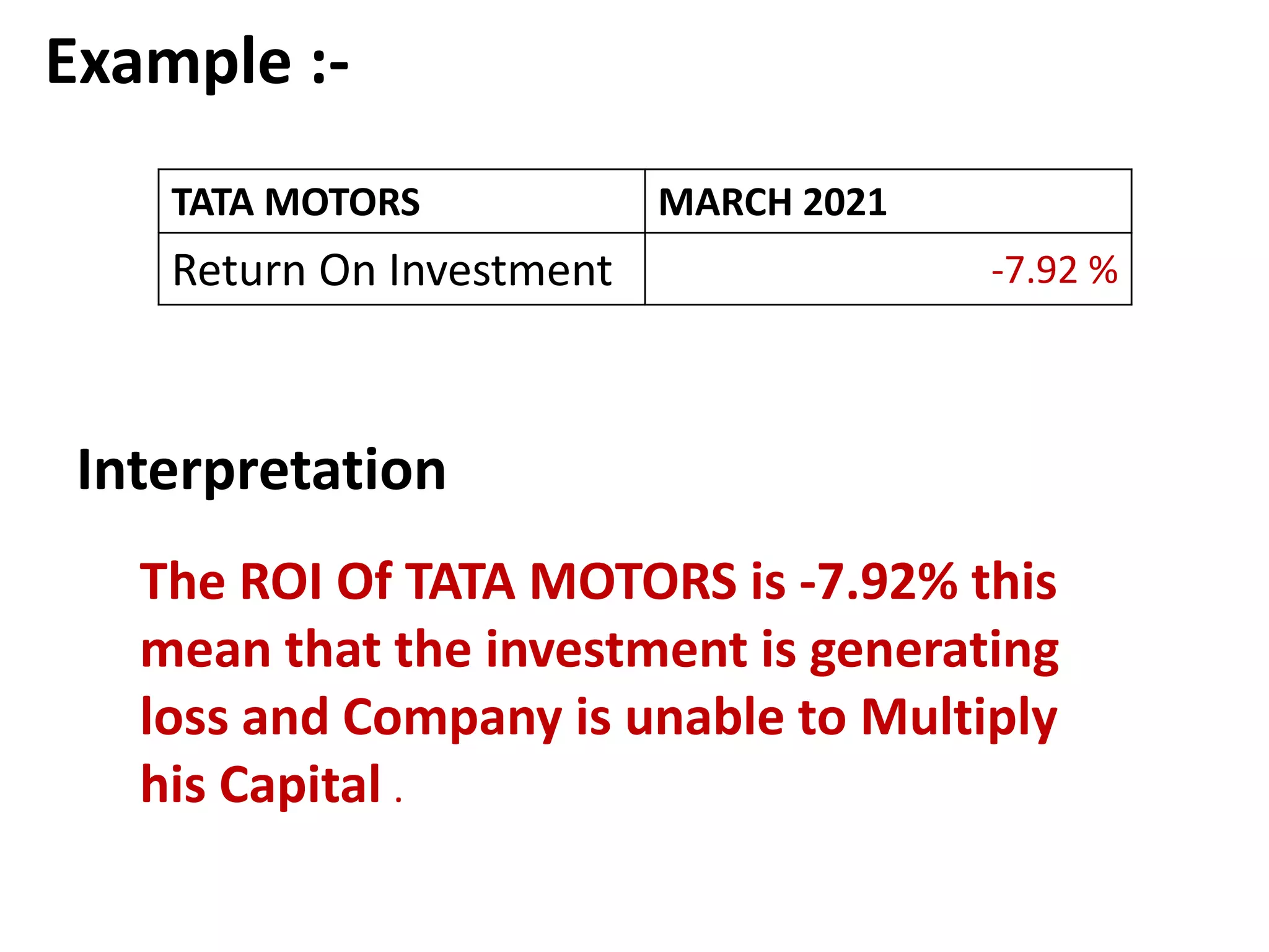 Ratio analysis of Tata motors | PPTX