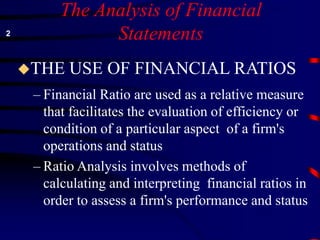 ratioAnal.ppt | Stocks and Bonds | Personal Investing