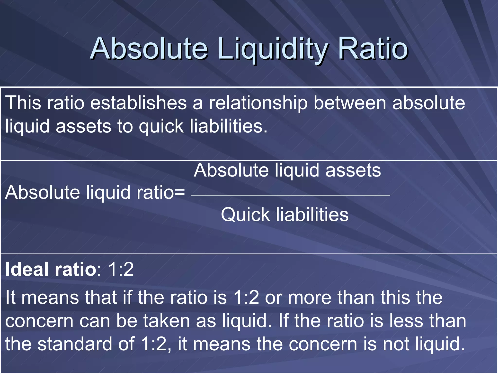 Ratio Analysis | PPT