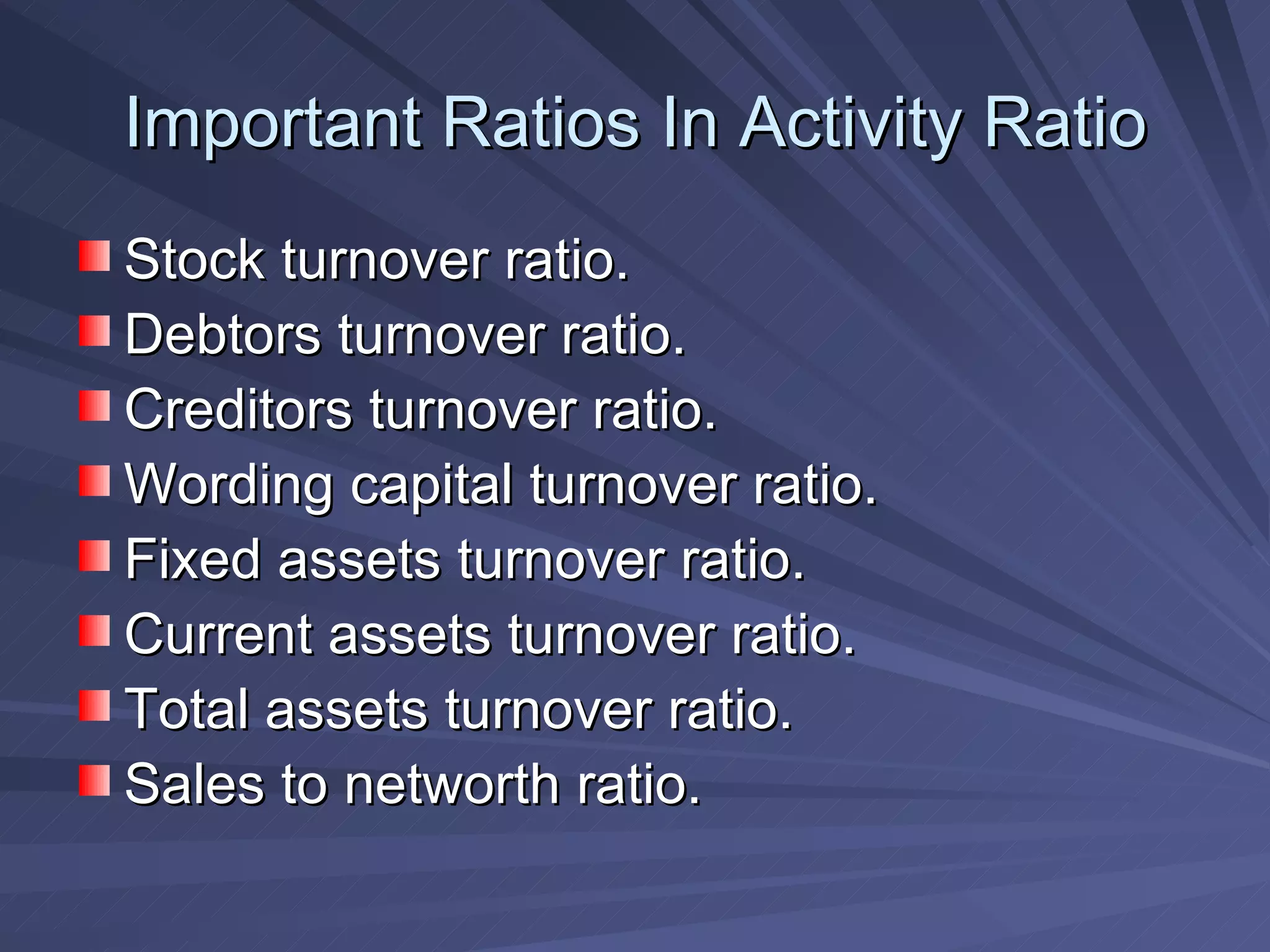Ratio Analysis | PPT
