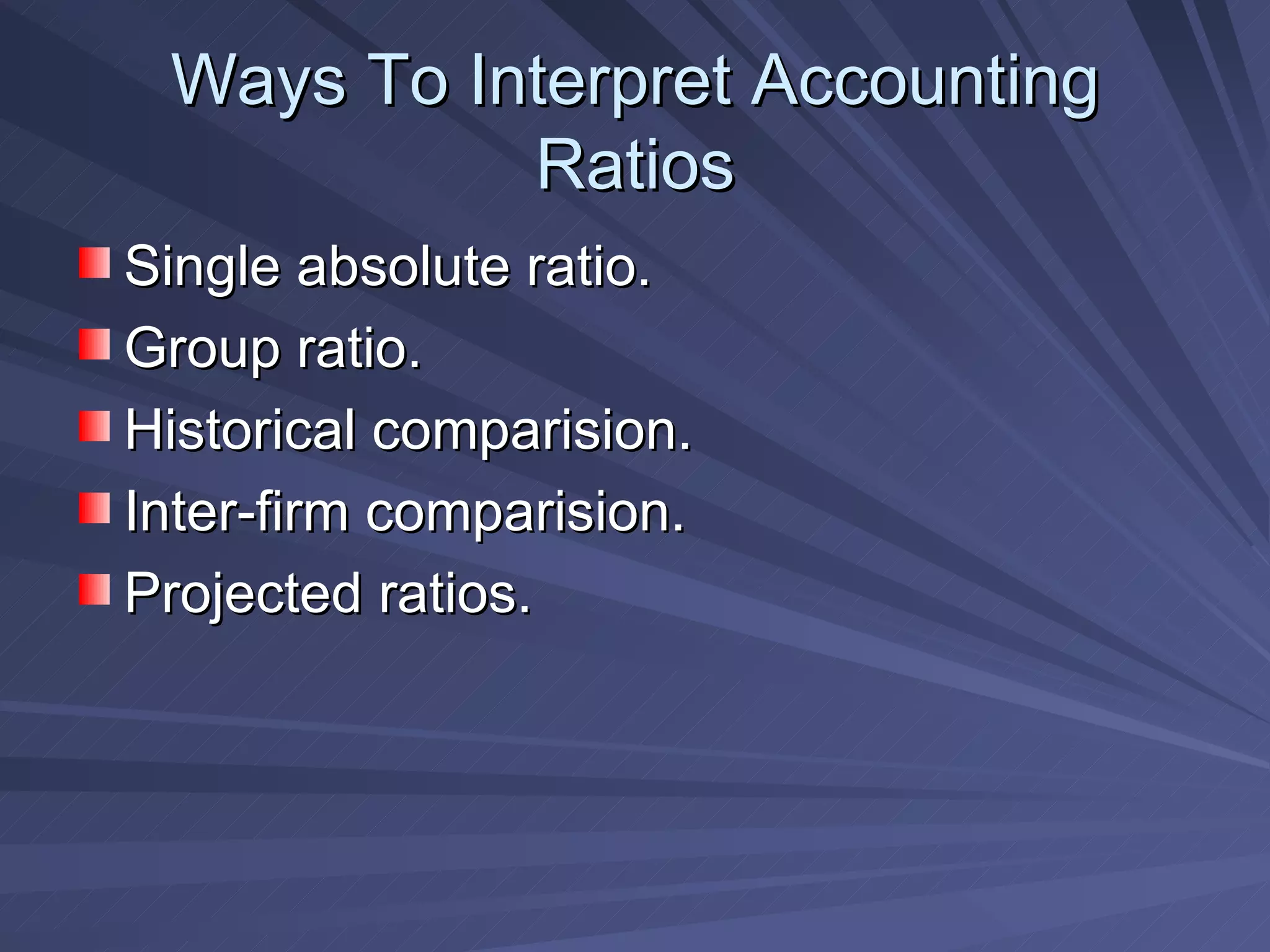 Ratio Analysis | PPT