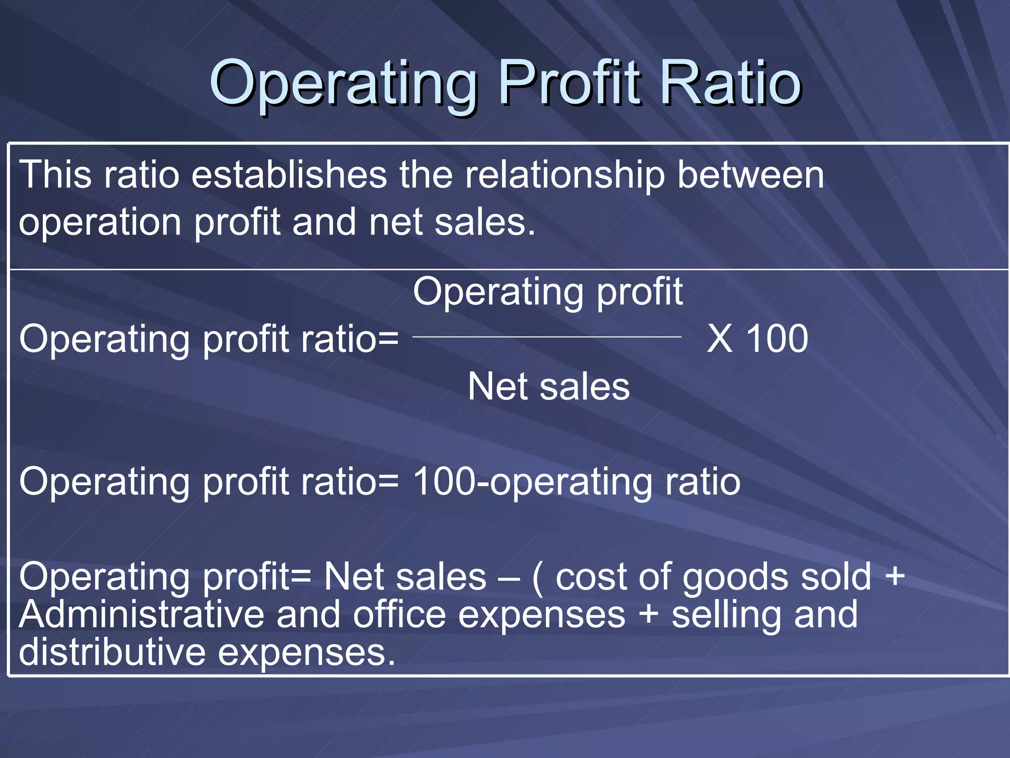 Ratio Analysis | PPT