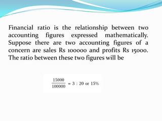 Ratio analysis | PPTX