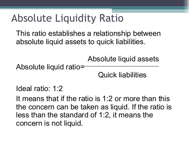 Liquidity Ratio Formula