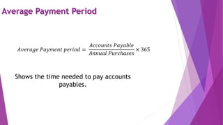 Ratio analysis | PPTX