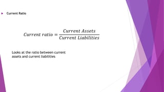 Ratio analysis | PPTX