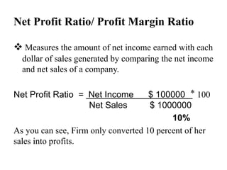 Ratio analysis | PPTX
