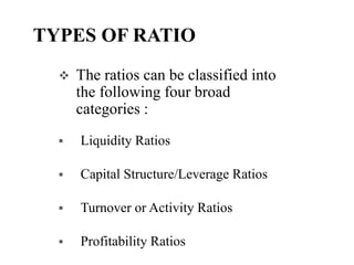 Ratio analysis | PPTX