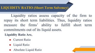 Ratio analysis | PPT
