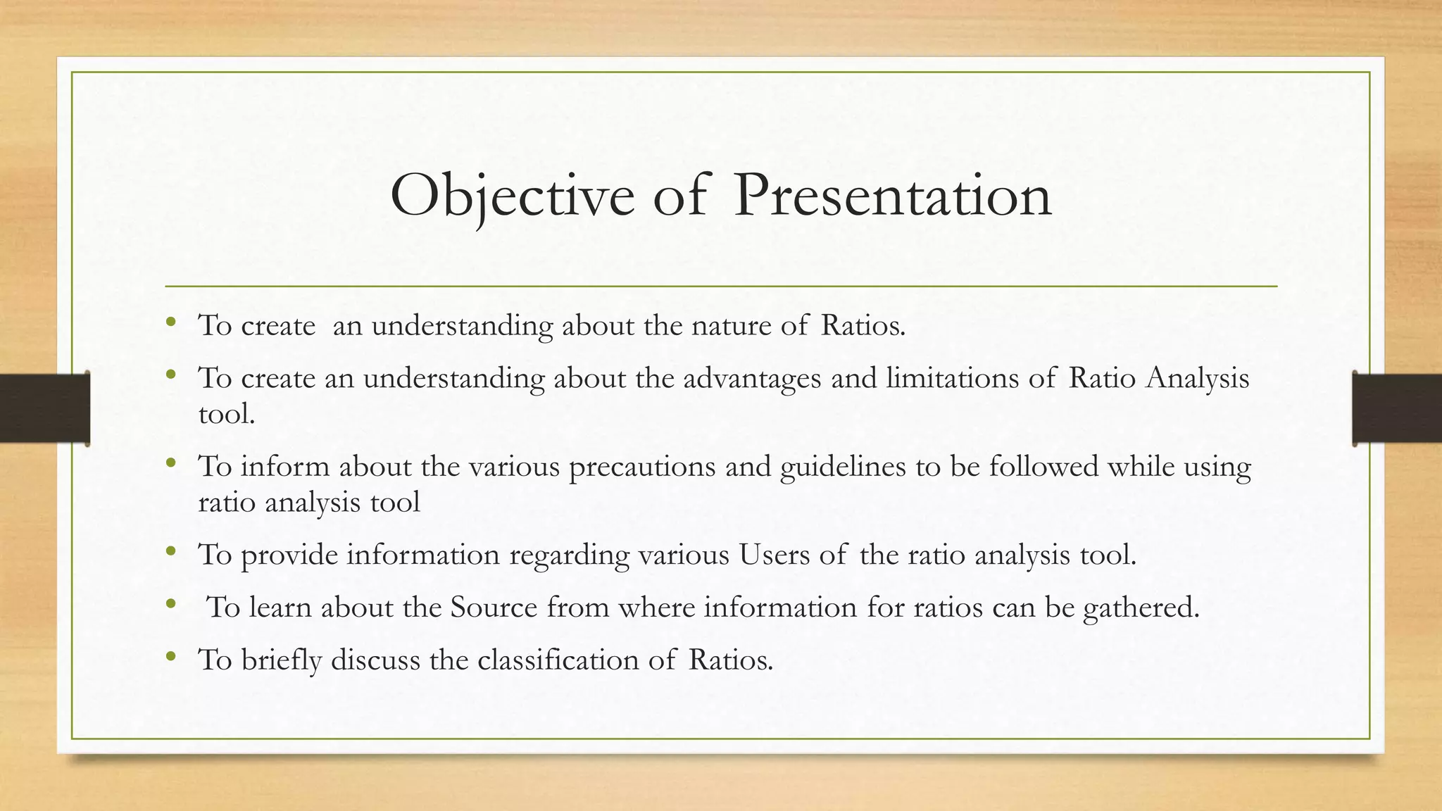 Ratio analysis | PPTX | Business Accounting & Finance | Business